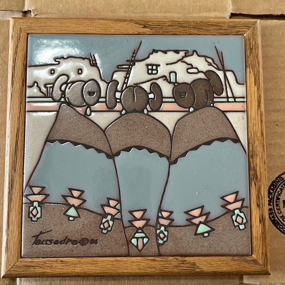 Art | Hand Painted Ceramic Tiles By Cleo Teissedre 1986 | Poshmark